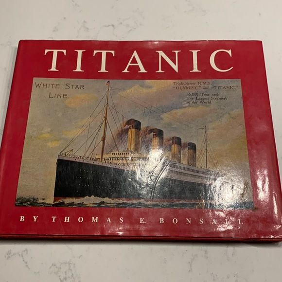Office | Titanic Book Thomas E Bonsall 1987 Printed Italy Story White ...